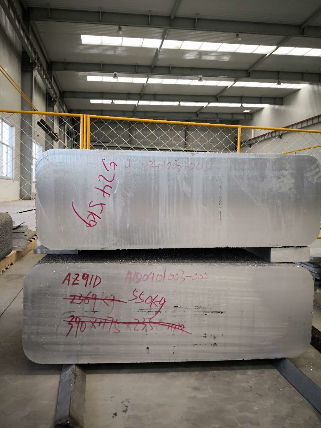 AZ91C Semi-continuous Cast Magnesium rare-earth alloy block plate hot ...